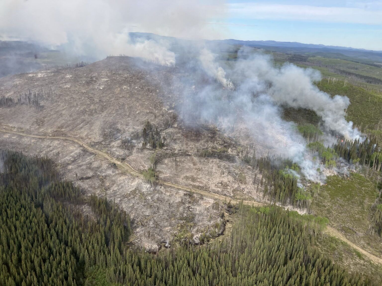 Out-of-Control Wildfire issues evacuation alert for Swede Creek area ...